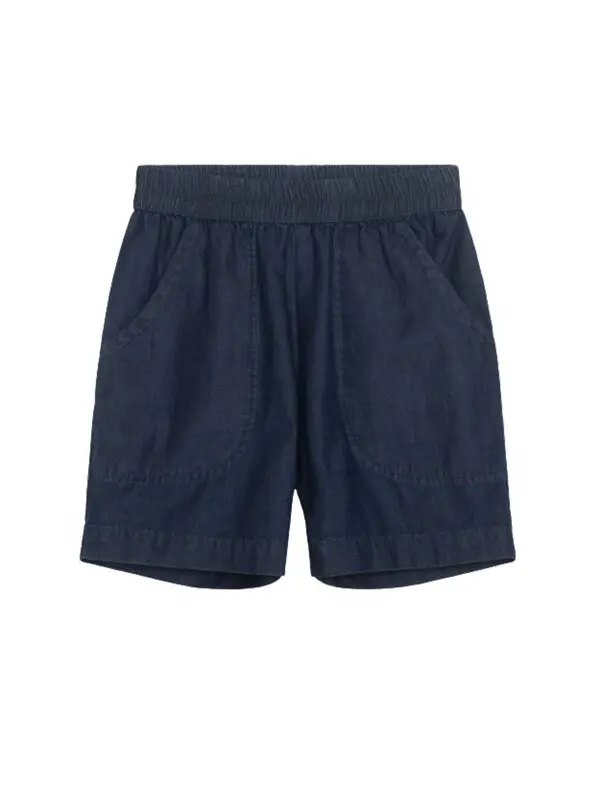SERENDIPITY ORGANICS Organic Cotton Pocket Shorts - Blue