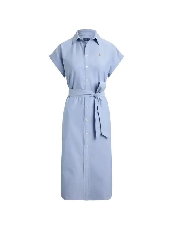 Polo Ralph Lauren Woven Mini Shirt Dress - Blue