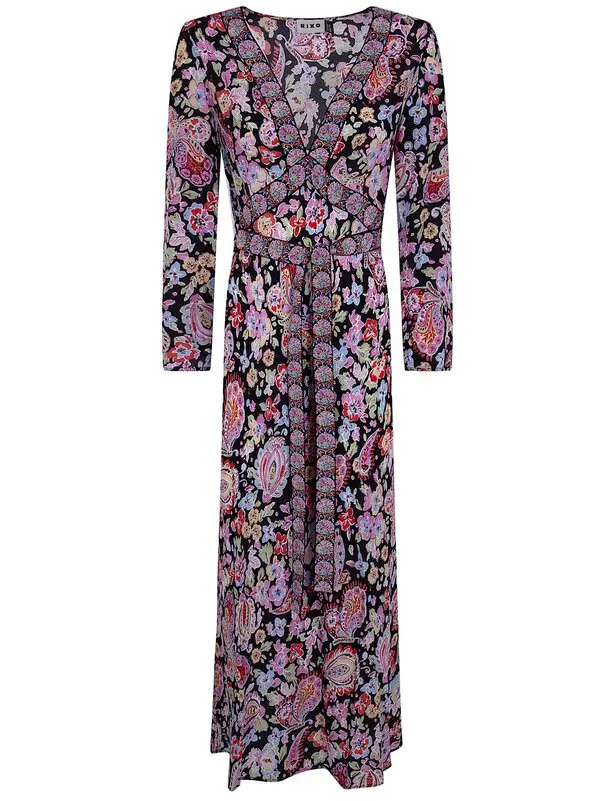 Rixo Tania Floral Dress - Pink