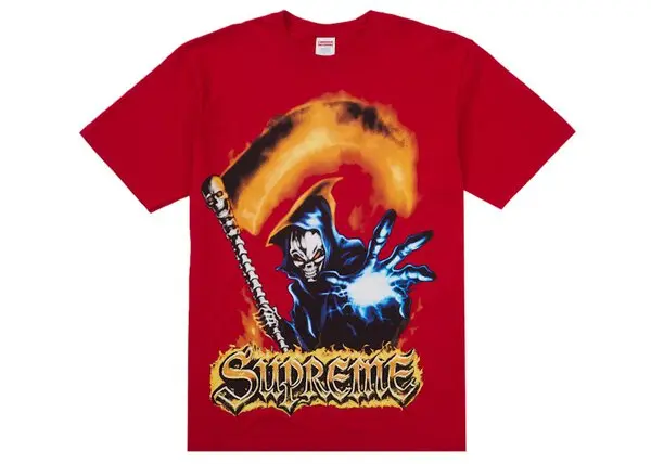 Supreme Grim Reaper Tee Shirt - Red
