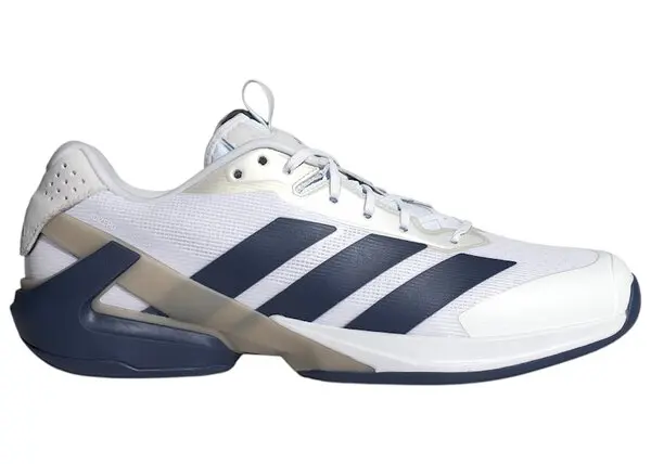 Adidas Adizero Ubersonic 5 Sneakers - Cloud White/dark Blue/silver Metallic