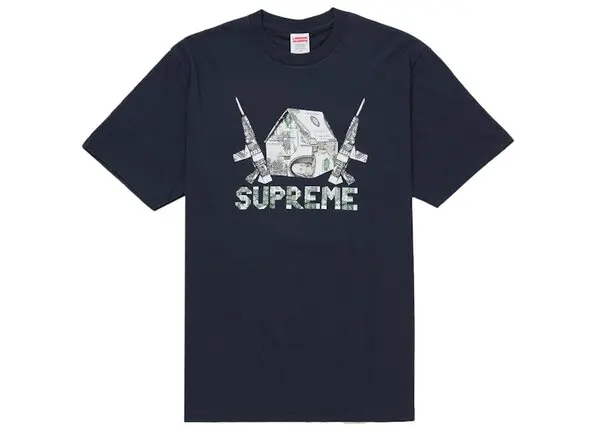 Supreme Origami Tee Shirt - Navy Blue