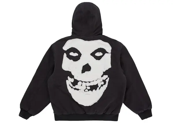 Supreme The Misfits Hooded Work Jacket - Black