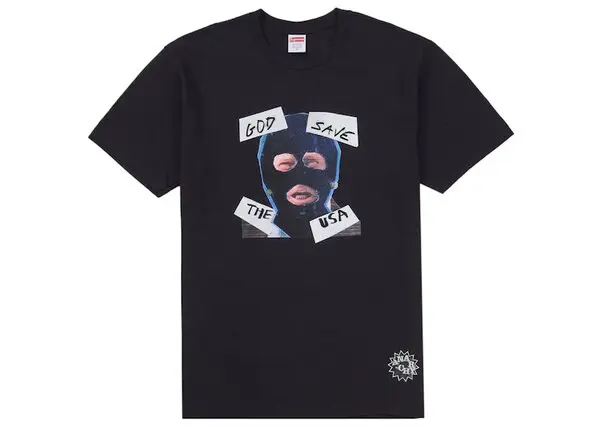 Supreme God Save Us Tee Shirt - Black