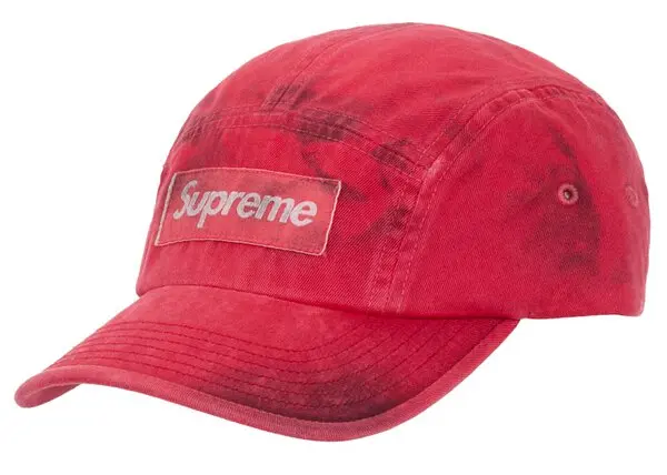 Supreme Overdyed Camp Cap - Red