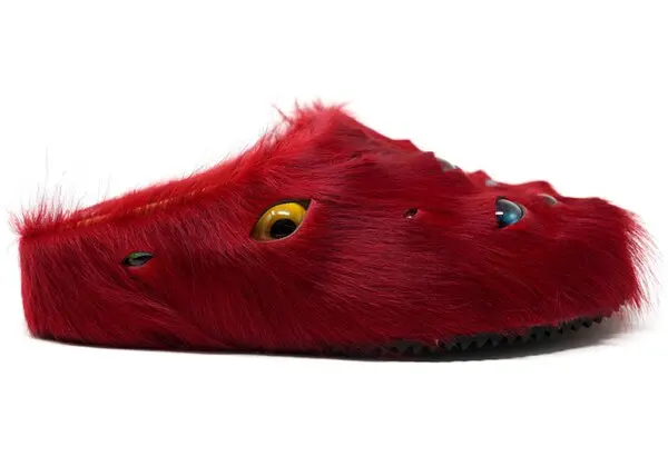 ESENES WORLDWIDE Eyeball Mules In Pony Hair