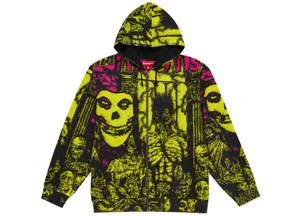 Supreme The Misfits Zip Up Hooded Sweater - Multicolor
