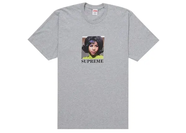 Supreme Aretha Tee Shirt - Heather Grey