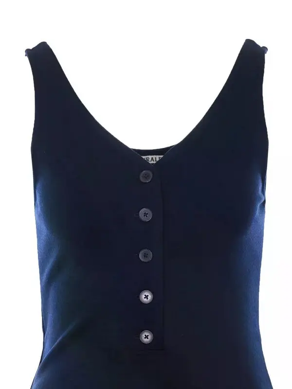 Auralee Button-front Tank Top
