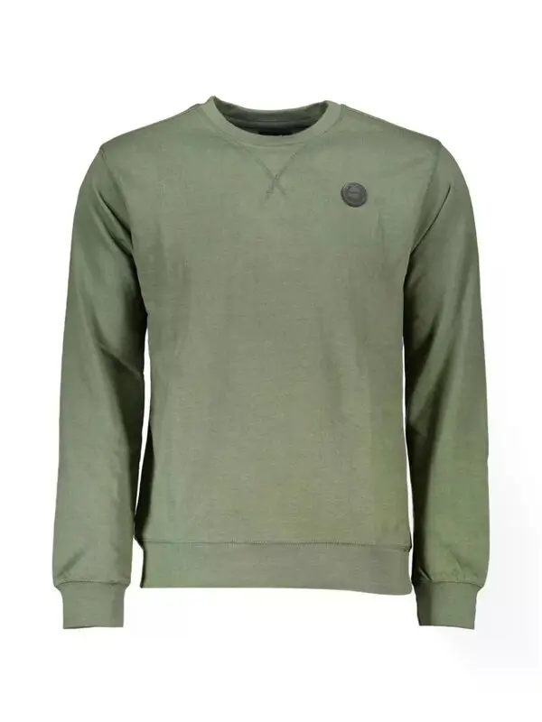 GIAN MARCO VENTURI VINTAGE Logo-patch Crew-neck Sweater