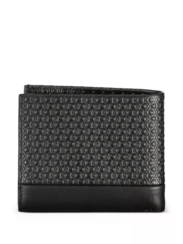 Calvin Klein Monogram-embossed Leather Wallet