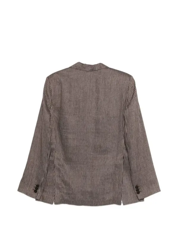 ALYSI Single-breasted Blazer Jacket - Brown