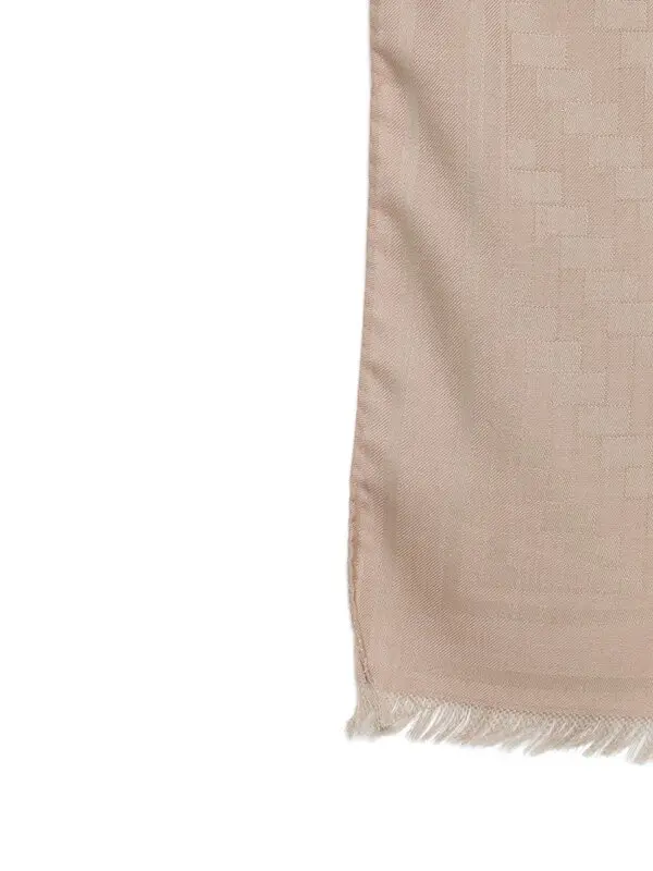 Brioni Wool And Cashmere Scarf - Beige