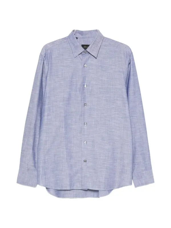 Brioni Cotton Shirt - Blue