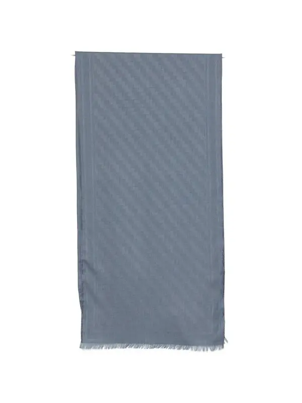 Brioni Wool And Cashmere Scarf - Blue