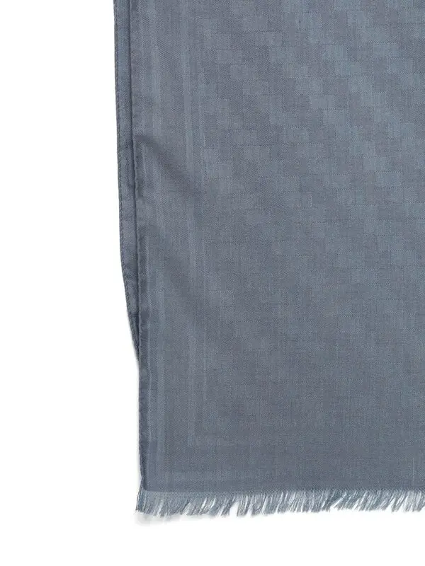 Brioni Wool And Cashmere Scarf - Blue