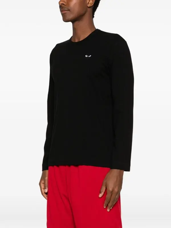 Play Comme Des Garcon Cotton T-shirt - Black
