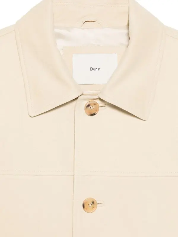 DUNST Vegan Leather Jacket - Beige