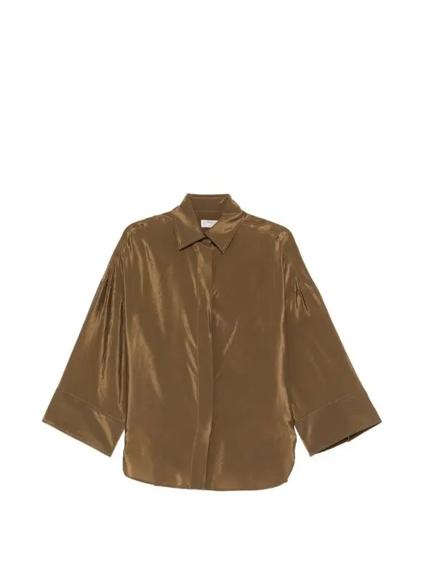 Alberto Biani Organze Shirt - Brown