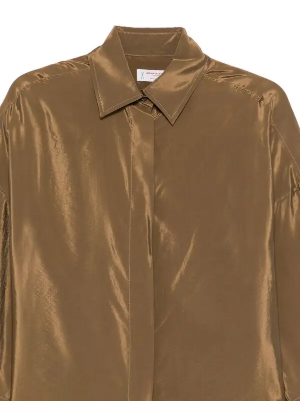 Alberto Biani Organze Shirt - Brown