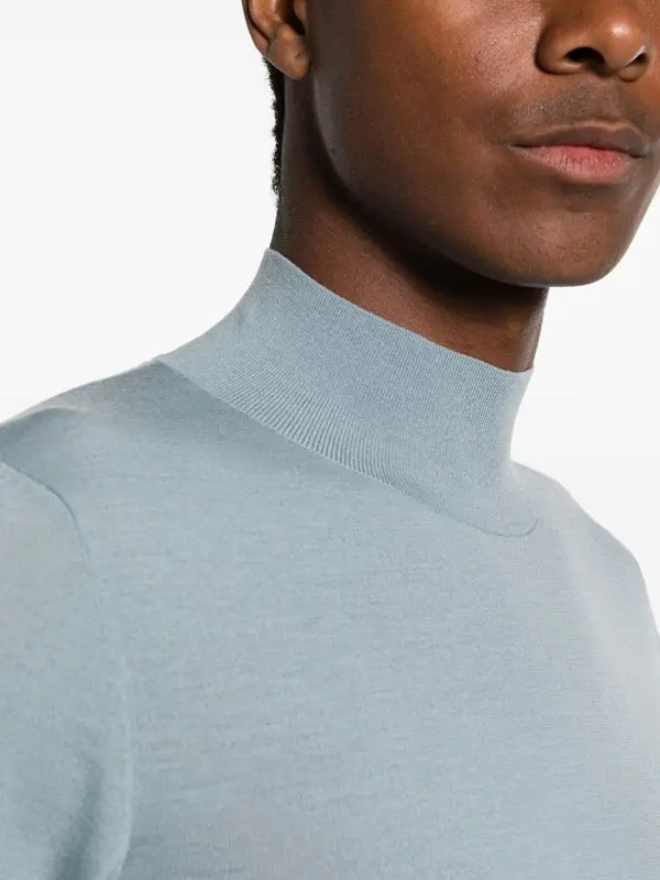 THE ROW Nari Wool Sweater - Sky Blue
