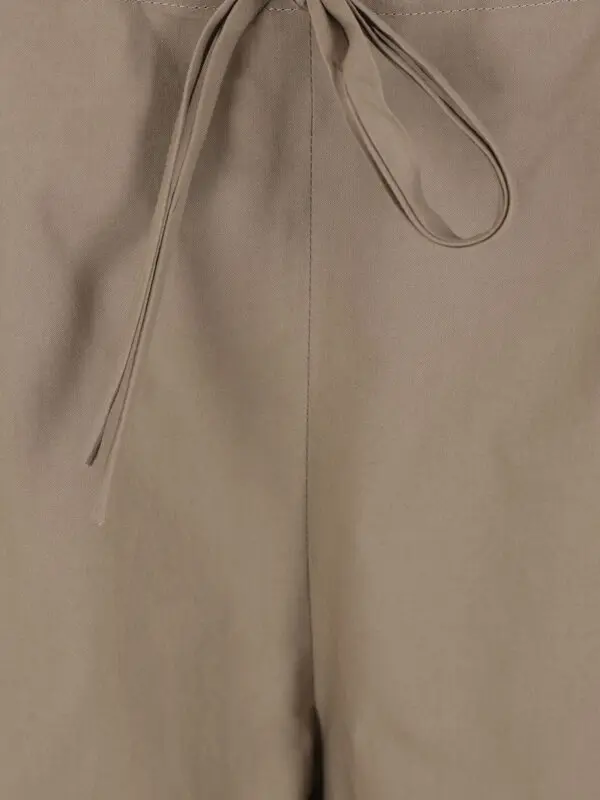 THE ROW Delano Cotton Trousers - Green