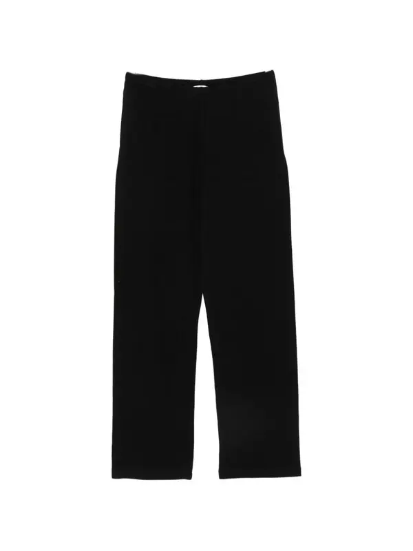 THE ROW Kohana Cotton Trousers - Black