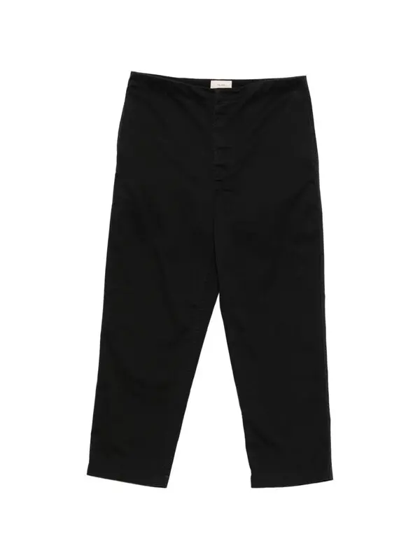 THE ROW Time Cotton Trousers - Black