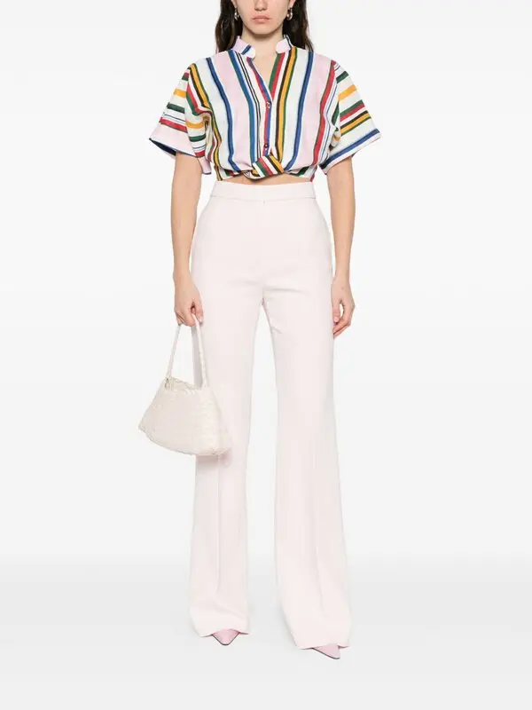 Max Mara Flared Leg Trousers - Pink