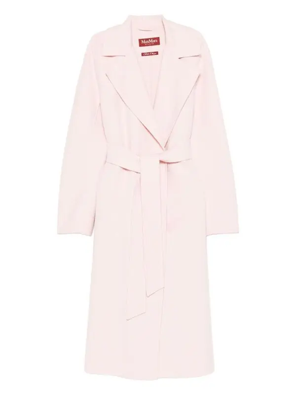 Max Mara Wool Long Coat - Pink