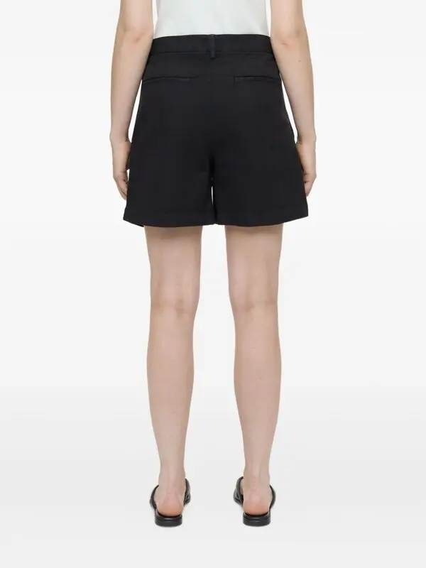 Closed Cotton And Linen Shorts - Black
