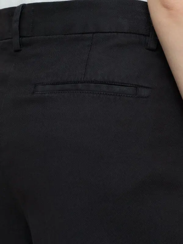 Closed Cotton And Linen Shorts - Black