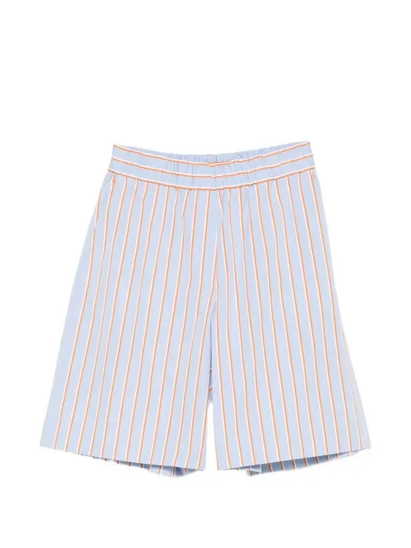 Dries Van Noten Pomy Striped Bermuda Shorts - Sky Blue