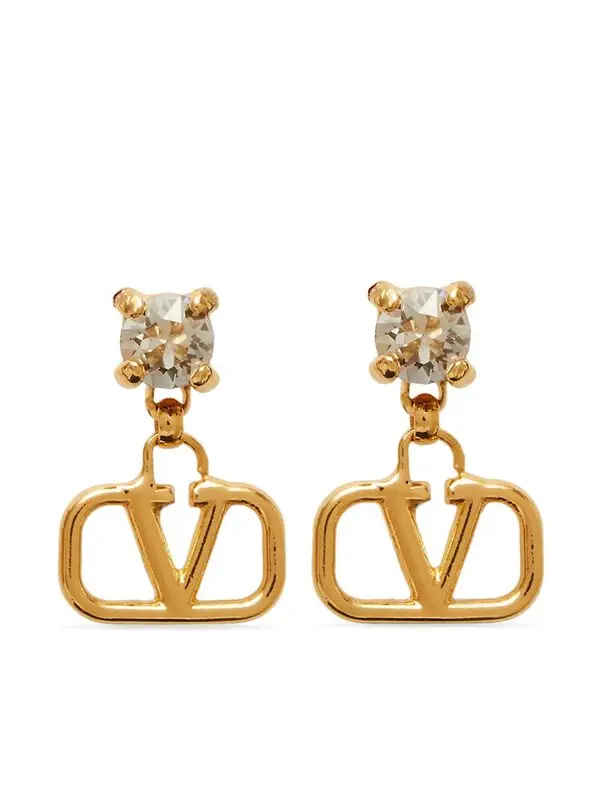 Valentino Garavani Vlogo Earrings - Gold