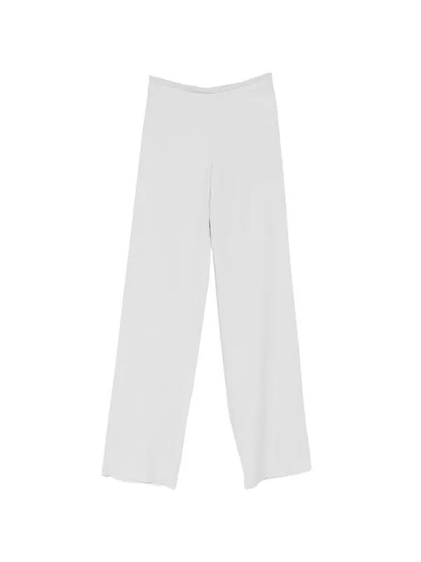 Emporio Armani Cady Straight-leg Trousers - Grey