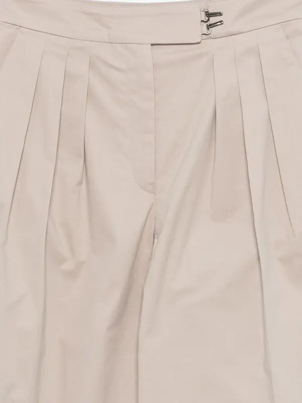 Emporio Armani Cotton Wide Leg Trousers