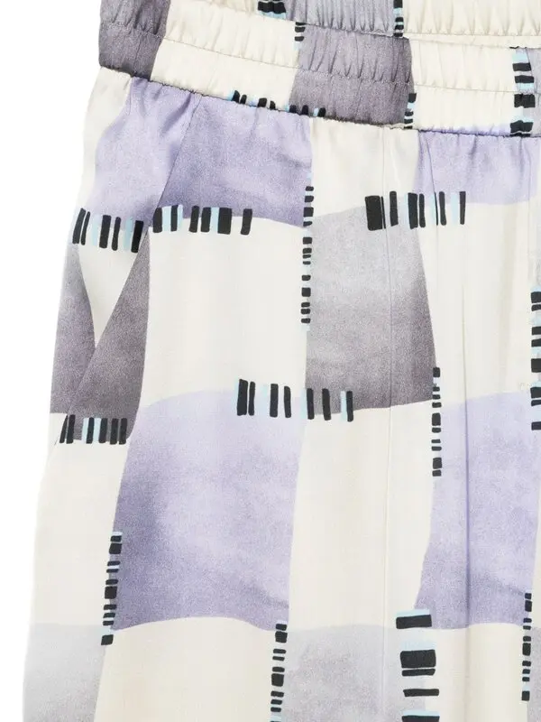 Emporio Armani Satin Trousers - Multi