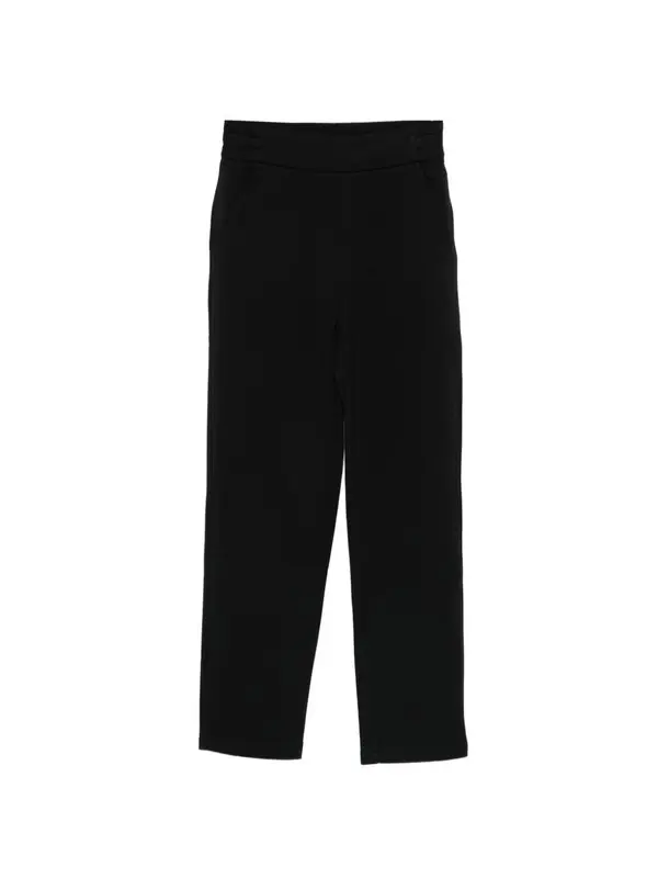 Emporio Armani Cotton Trousers - Black
