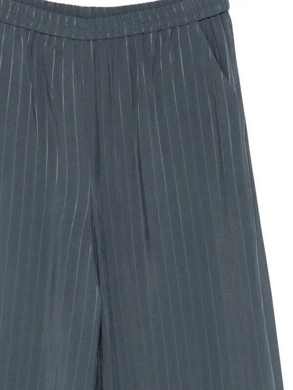 Emporio Armani Blue Pinstriped Trousers