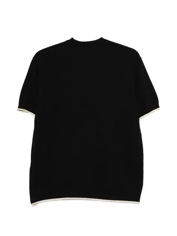 Emporio Armani Cotton Knitted T-shirt - Blue