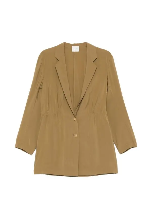 ALYSI Single-breasted Blazer Jacket - Green