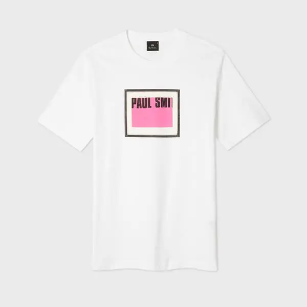 Paul Smith Framed Logo' T-shirt - White