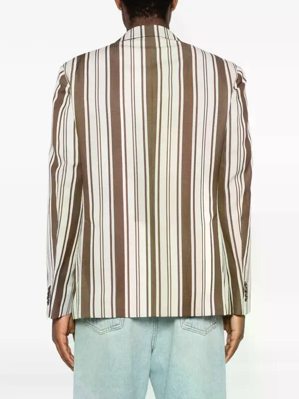 GABRIELE PASINI Striped Single-breasted Blazer