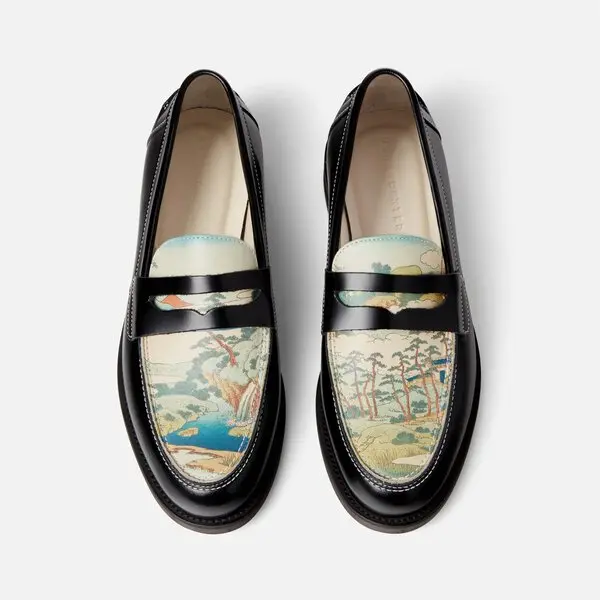 DUKE + DEXTER Wilde Sacred Spring Penny Loafer - Black