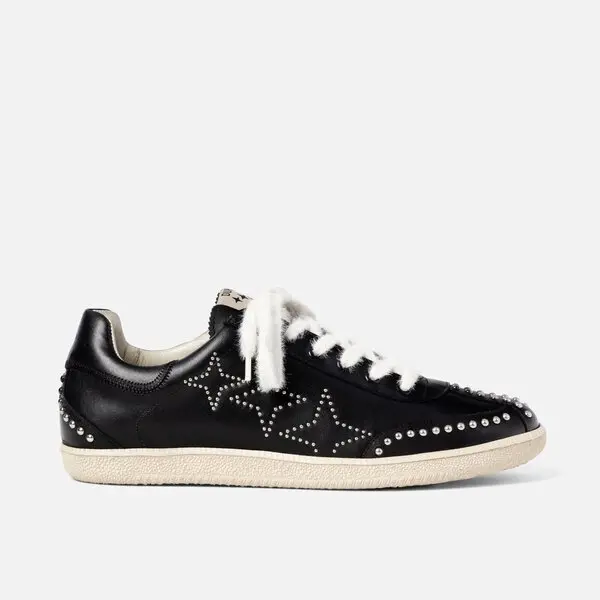 DUKE + DEXTER Plus Designer Duke Sneaker - Black Studded