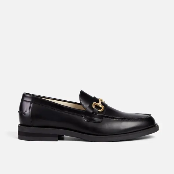 DUKE + DEXTER Wilde Bit Loafer - Black Leather
