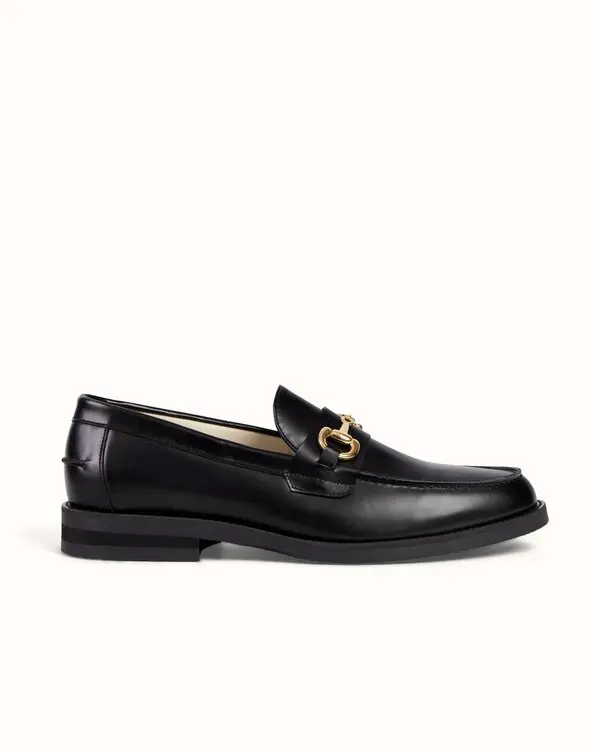 DUKE + DEXTER Wilde Black Bit Loafer