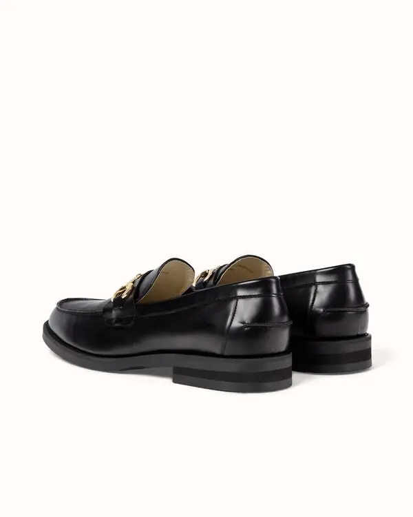 DUKE + DEXTER Wilde Black Bit Loafer