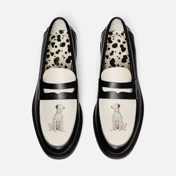 DUKE + DEXTER Wilde Penny Loafer - Dalmatian