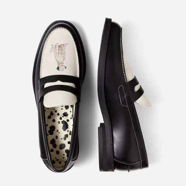 DUKE + DEXTER Wilde Penny Loafer - Dalmatian